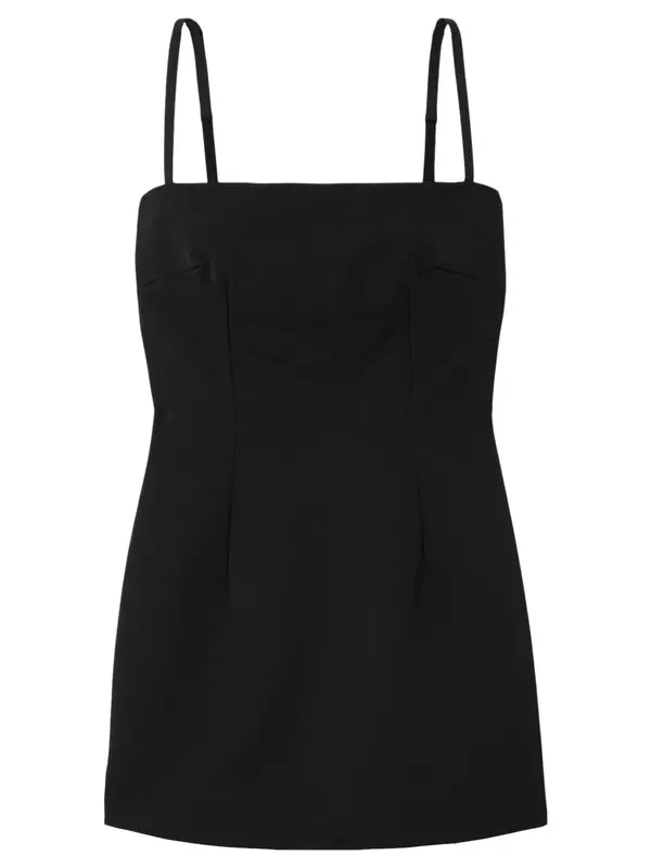 Dolce & Gabbana Wool-twill Mini Dress - Black