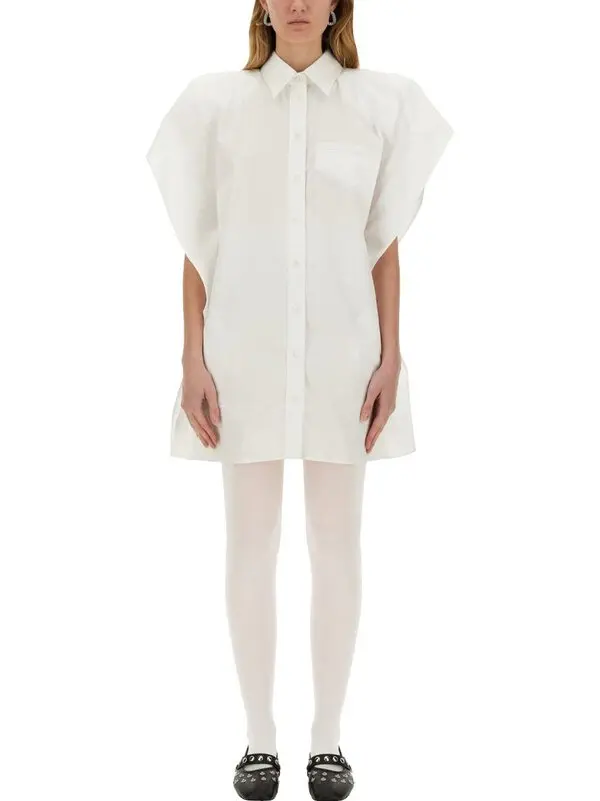 Stella McCartney Poplin Shirt Dress - White