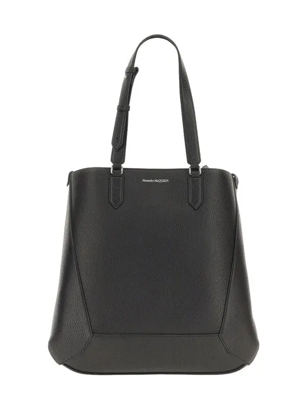 Alexander McQueen Tote Bag The Edge - Black