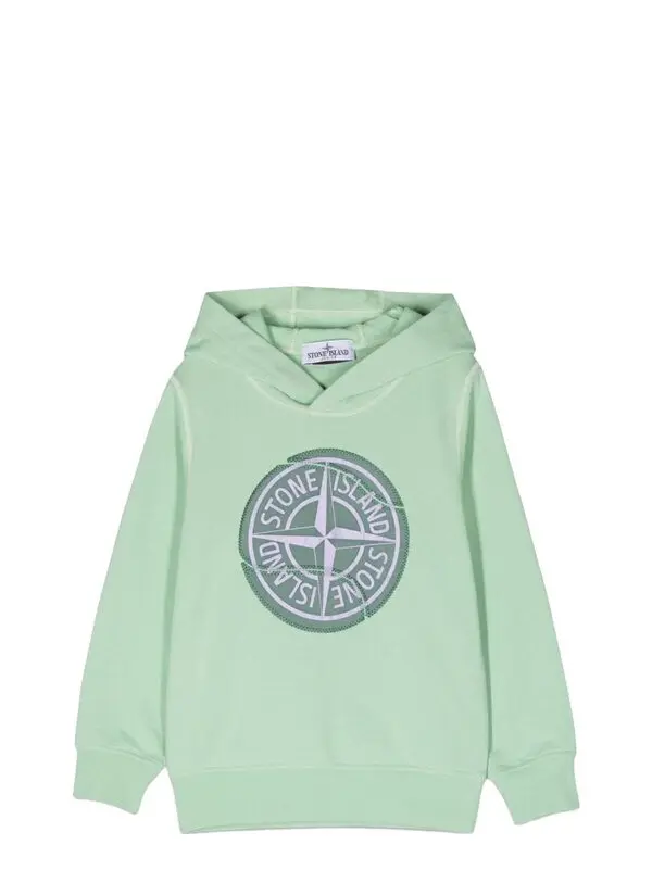 Stone Island Hooded Sweatshirt - Green