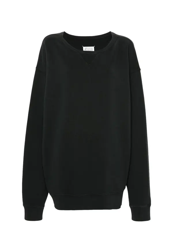 MAISON MARGIELA Cotton Oversize Sweatshirt - Black