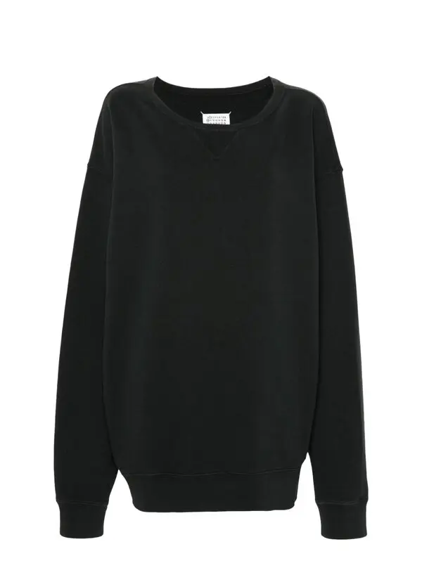 MAISON MARGIELA Cotton Oversize Sweatshirt - Black