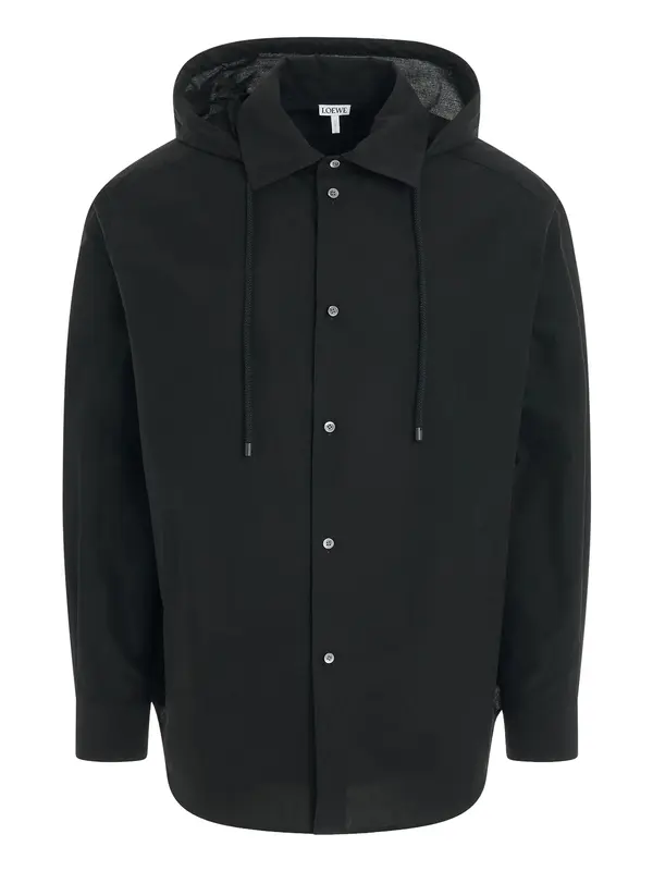 Loewe Cotton Shirt Jacket - Black