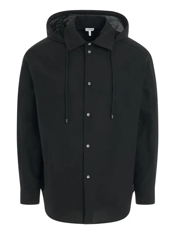 Loewe Cotton Shirt Jacket - Black