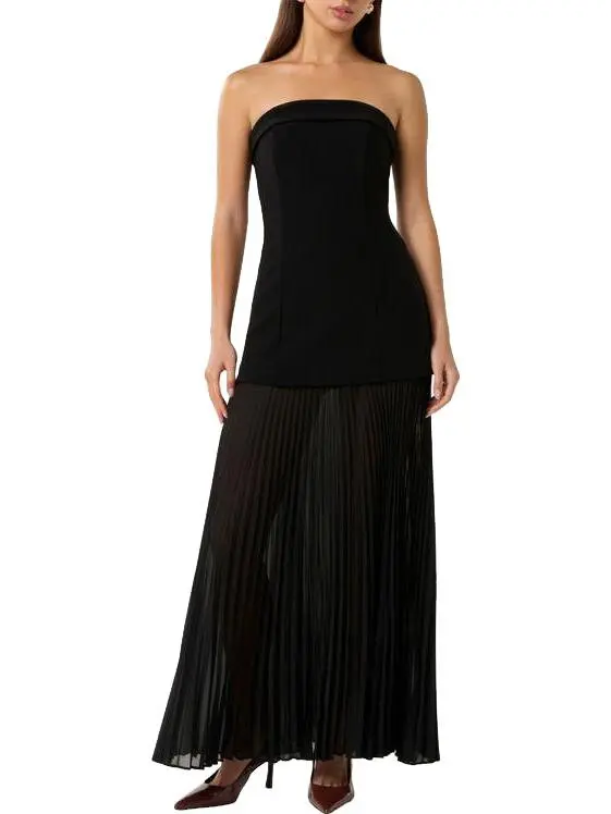 EVER NEW Bethie Strapless Gown - Black