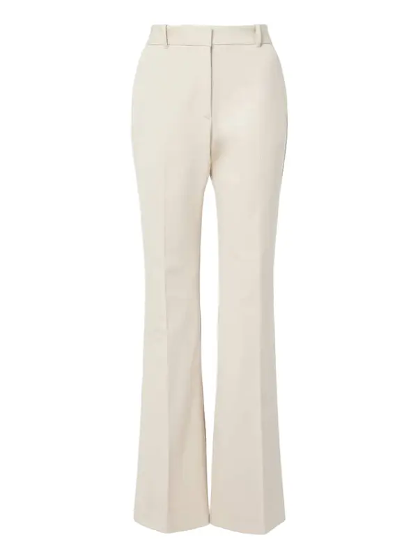 JOSEPH Tafira Mid-rise Flared Pants - Blue