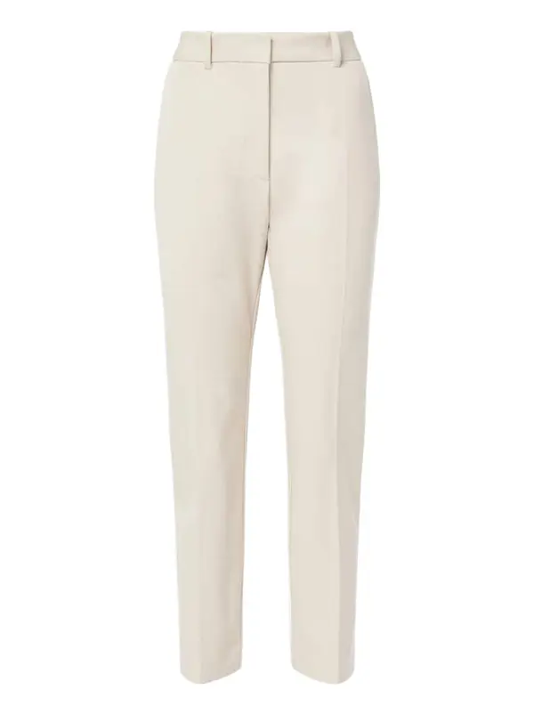 JOSEPH Coleman Cropped Gabardine Slim Pants - Blue