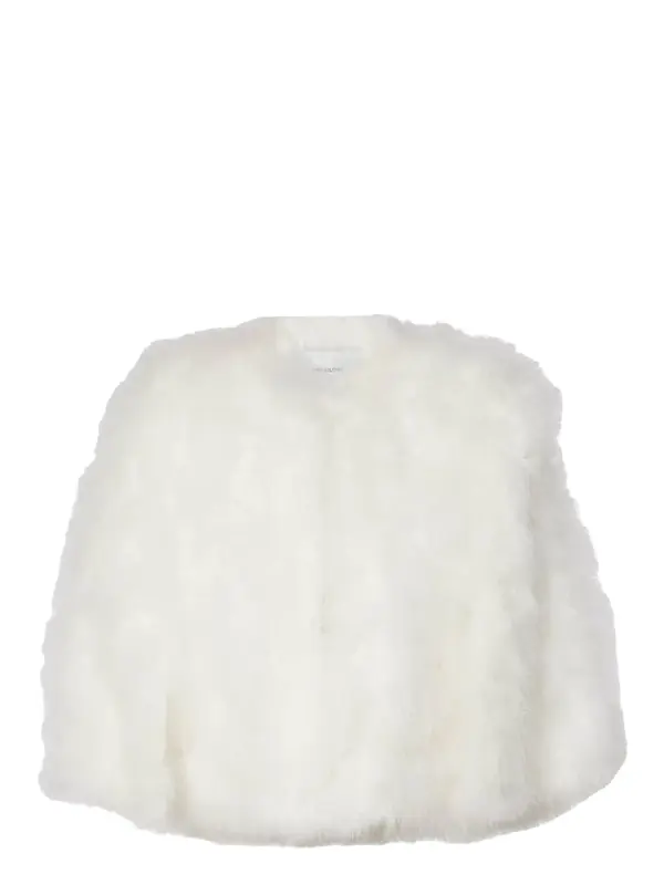 YVES SALOMON Feather Jacket - White