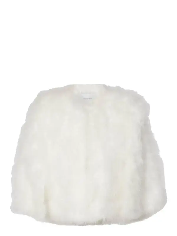 YVES SALOMON Feather Jacket - White