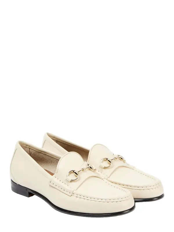 Gucci Horsebit 1953 Leather Loafers - White