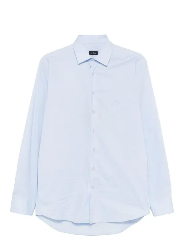 Etro Pegaso-motif Shirt - Blue