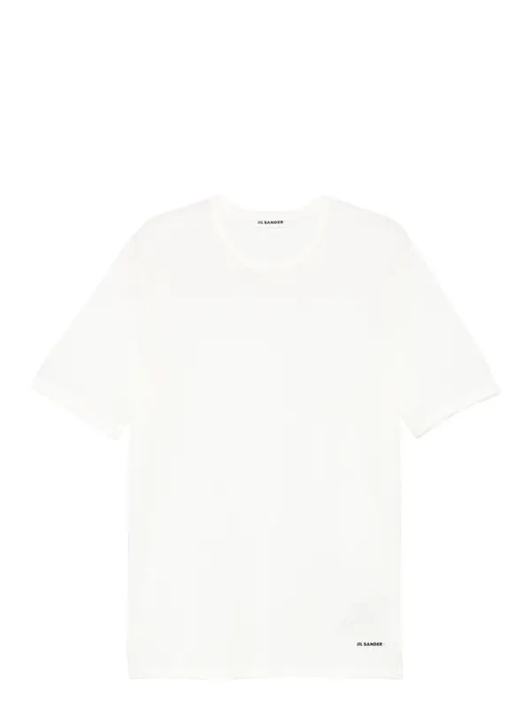 JIL SANDER Cotton Crepe T-shirt - White