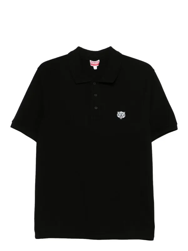 Kenzo Happy Tiger Polo Shirt - Black