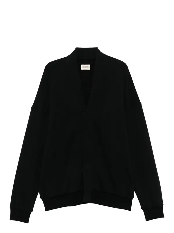 MORDECAI Cotton Cardigan - Black