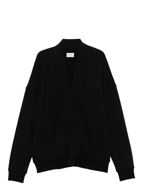 MORDECAI Cotton Cardigan - Black