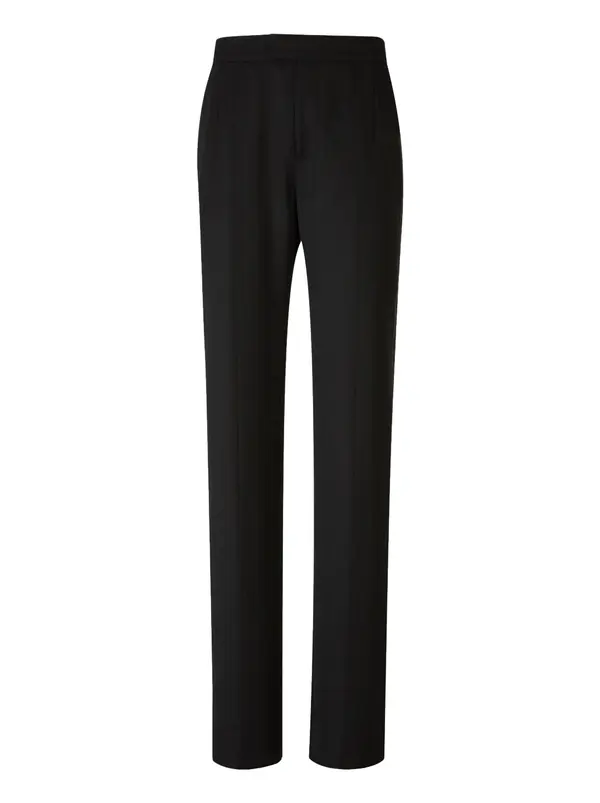 Alexander McQueen Satin-trim Trousers - Black