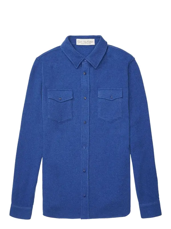 GOD'S TRUE CASHMERE Cashmere Overshirt - Blue
