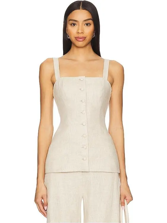 Faithfull The Brand Corbiere Vest - Beige