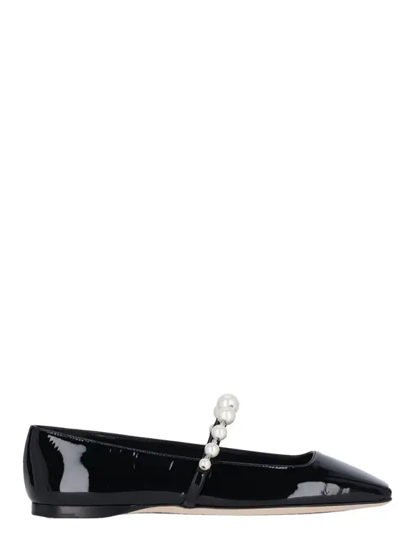 JIMMY CHOO Ade Ballerina Flats - Black