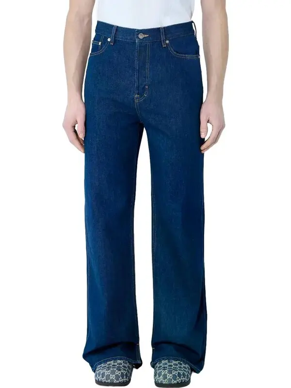 Gucci Wide-leg Jeans - Blue