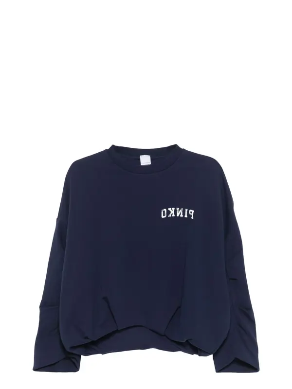 Pinko Logo-print Sweatshirt - Blue