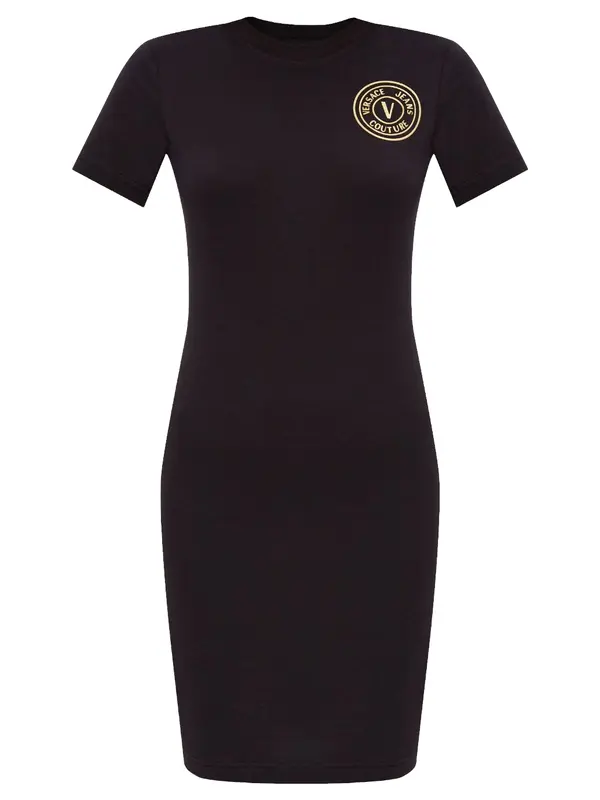 Versace V-emblem Dress - Black