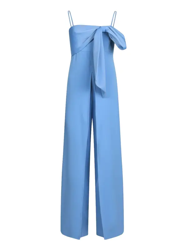 Liu Jo Bow-detail Jumpsuit - Blue