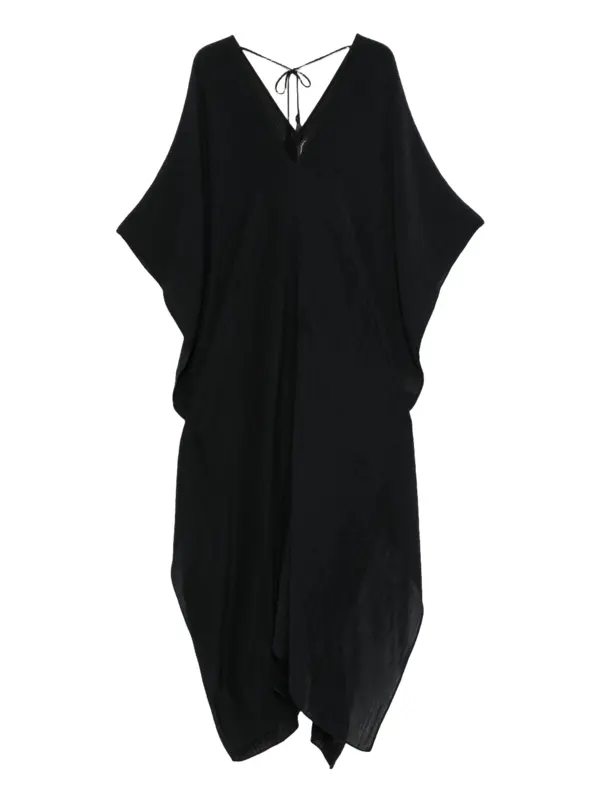 TALLER MARMO Tassel-detail Kaftan - Black
