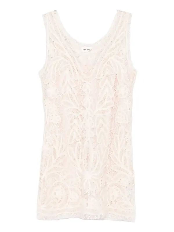 P.a.r.o.s.h Lace Mini Dress - Neutrals