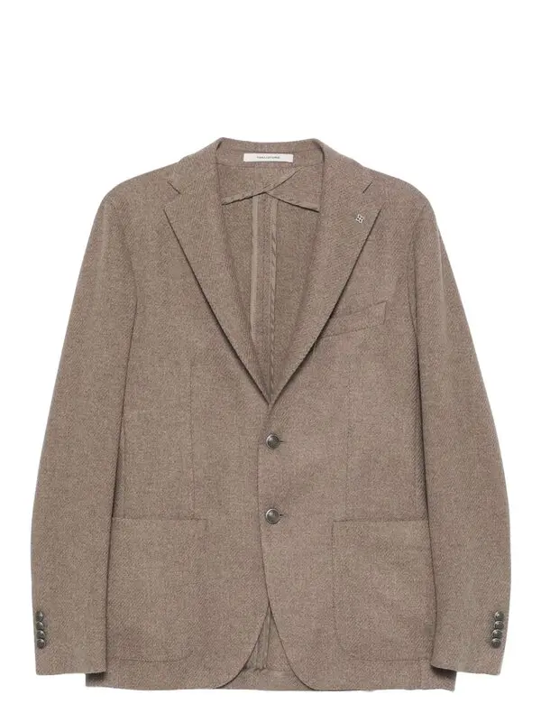 Tagliatore Single-breasted Blazer - Brown
