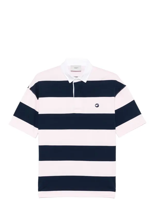 Coperni Striped Polo Shirt - Pink