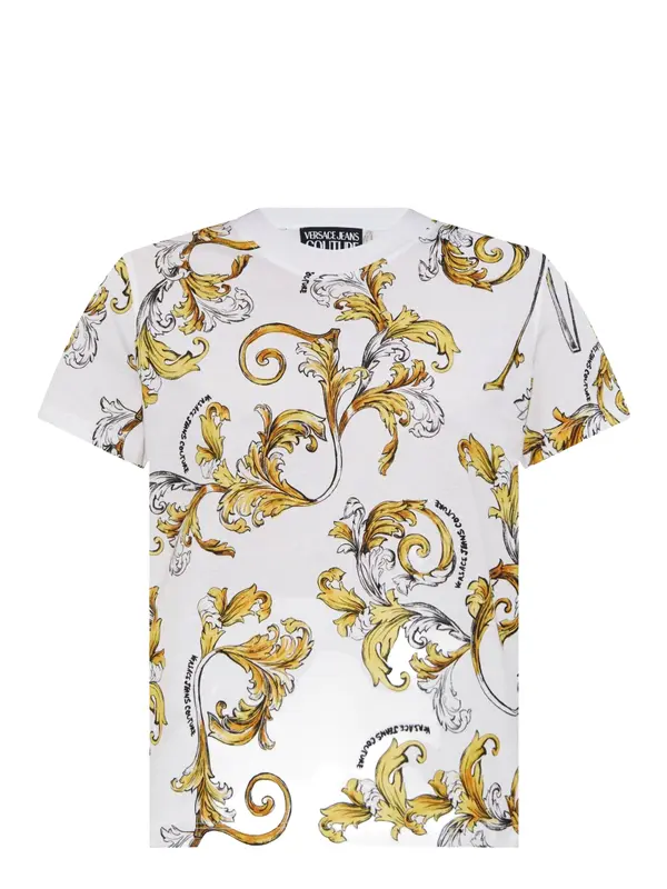 Versace Barocco Outline T-shirt - White
