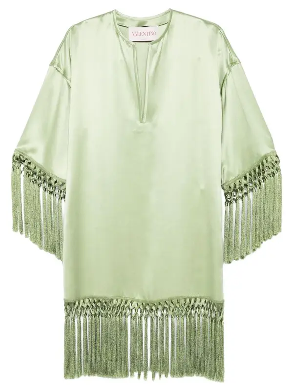 Valentino Garavani Cady Couture Mini Dress - Green