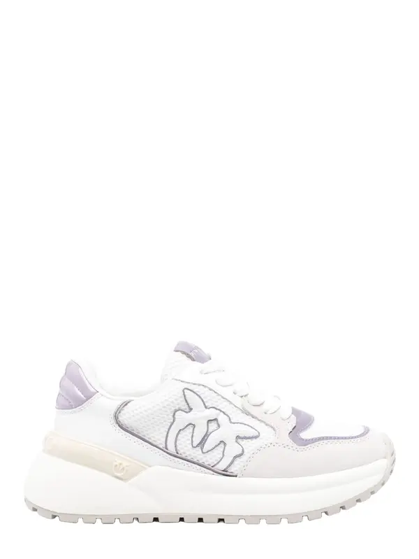 Pinko Love Birds-motif Sneakers - White
