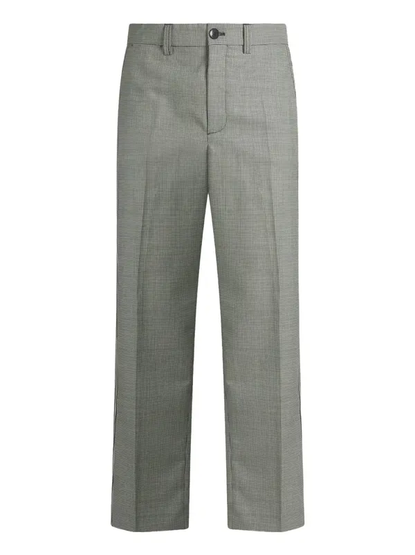 Etro Houndstooth Trousers - Grey
