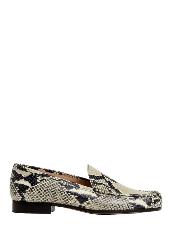 Fabiana Filippi Snake-print Loafers - Neutrals