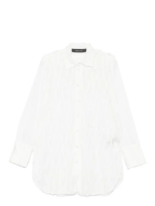 Federica Tosi Fringed Shirt - White