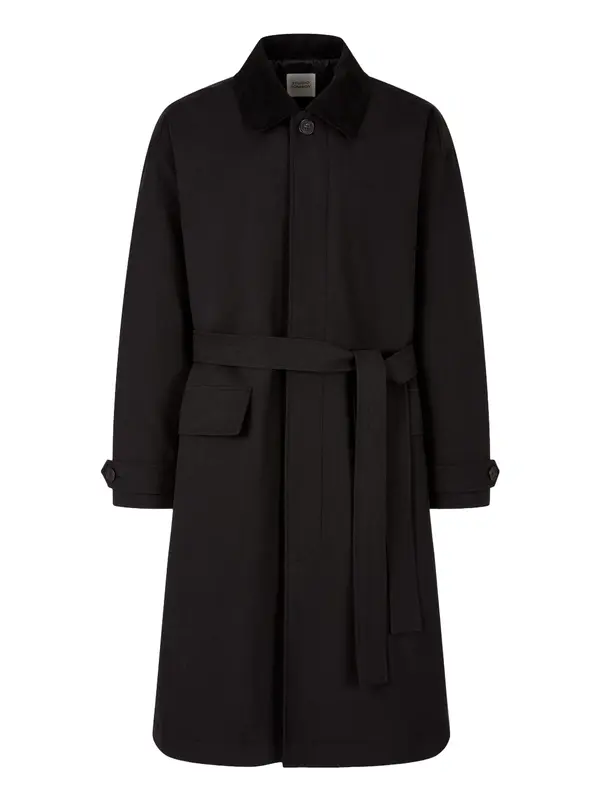 STUDIO TOMBOY Belted Trench Coat - Black