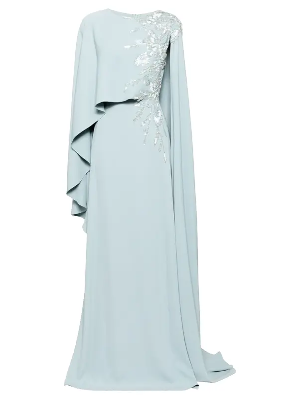 SAIID KOBEISY Embellished Kaftan - Blue