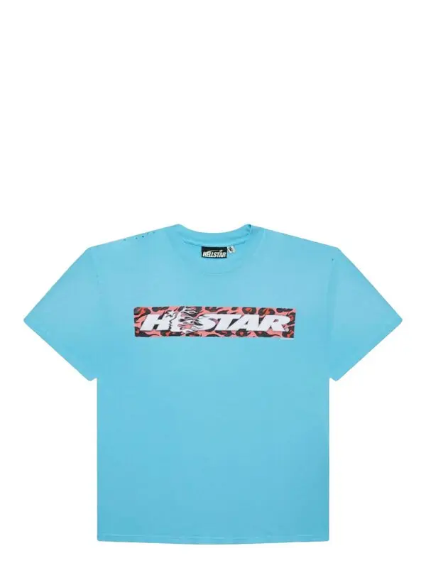 HELLSTAR Box Logo T-shirt - Blue