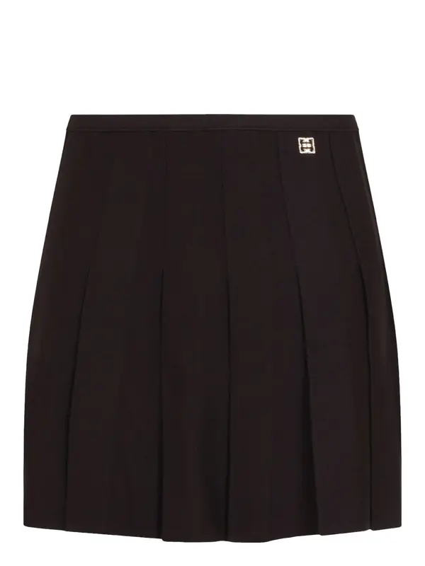 Givenchy Pleated Mini Skirt - Brown