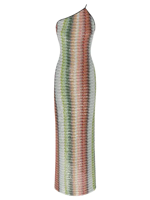 Missoni Single-shoulder Maxi Dress - Red