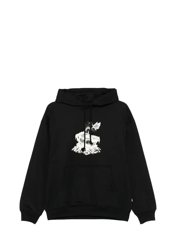 RASSVET Candle Graphic Hoodie - Black