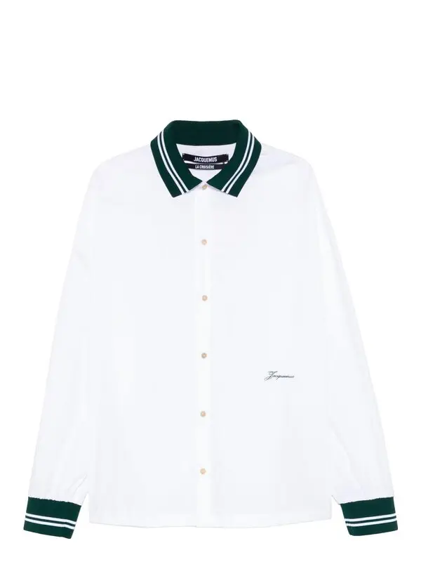 Jacquemus La Chemise Baseball Ml Shirt - White