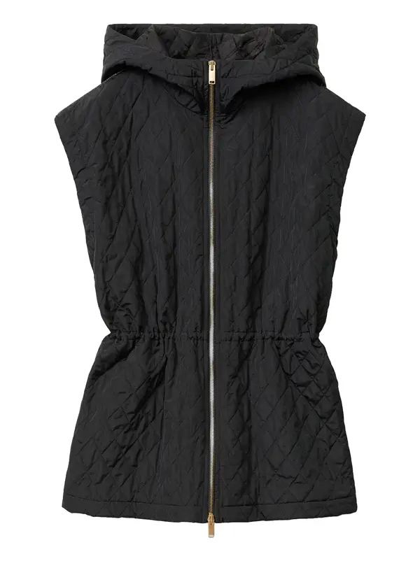 Fabiana Filippi Diamond-quilted Gilet - Black