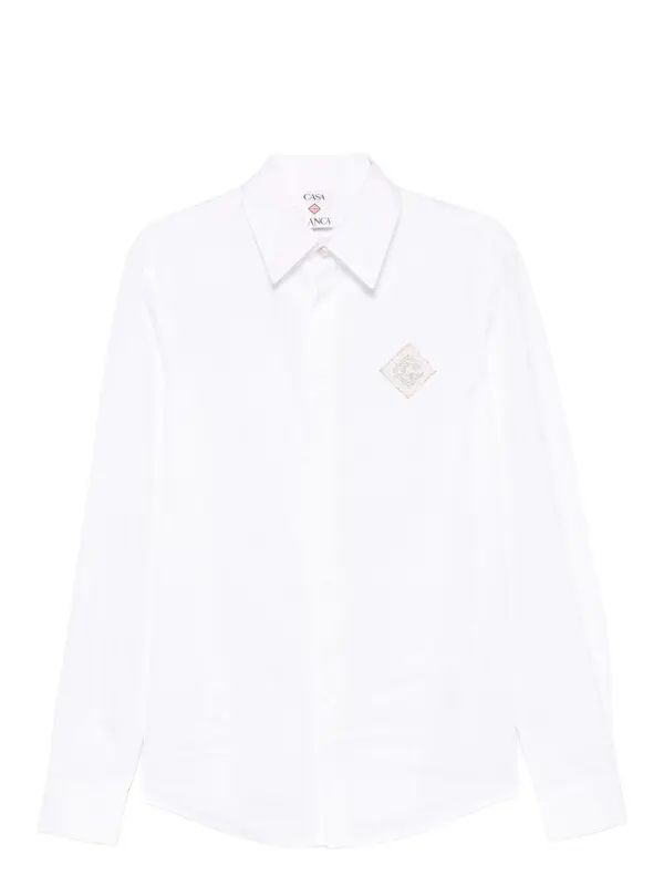 Casablanca Monogram-embroidered Shirt - White