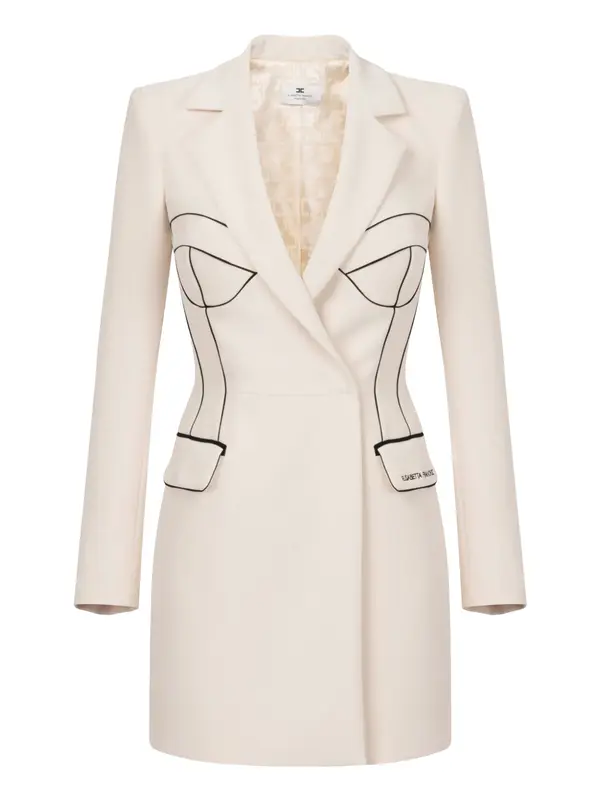 Elisabetta Franchi Blazer Dress - Neutrals