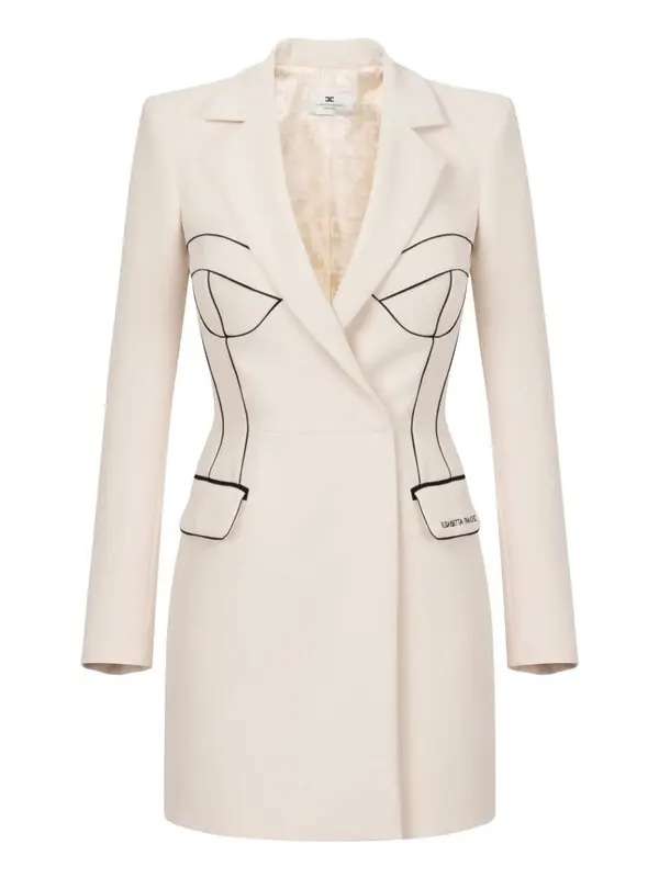 Elisabetta Franchi Blazer Dress - Neutrals