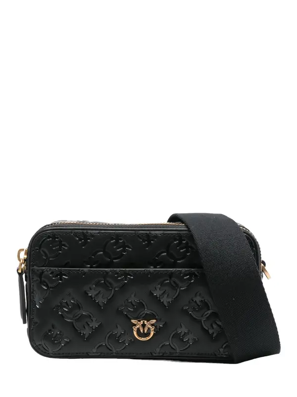 Pinko Mini Logo-debossed Cross Body Bag - Black