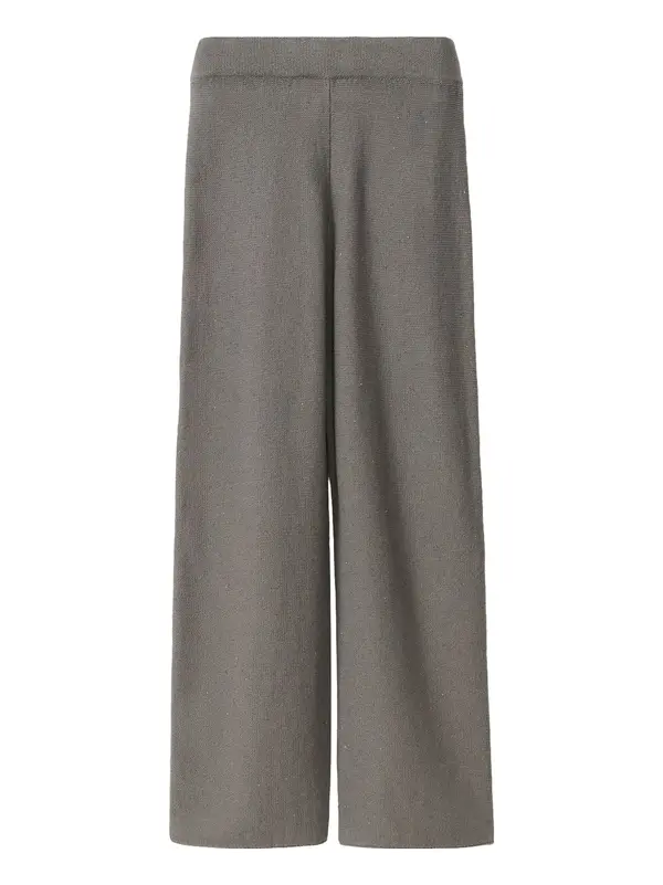 Fabiana Filippi Purl-knit Trousers - Grey